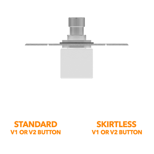 Barefoot Buttons - SILVER SKIRTLESS | Available in Europe